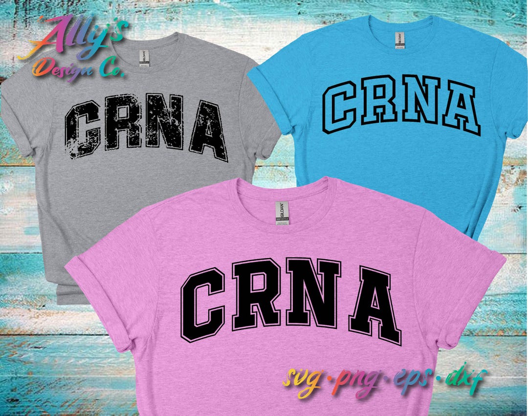 CRNA Certified Nurse SVG Bundle | Retro Sport Cut File for Cricut ...
