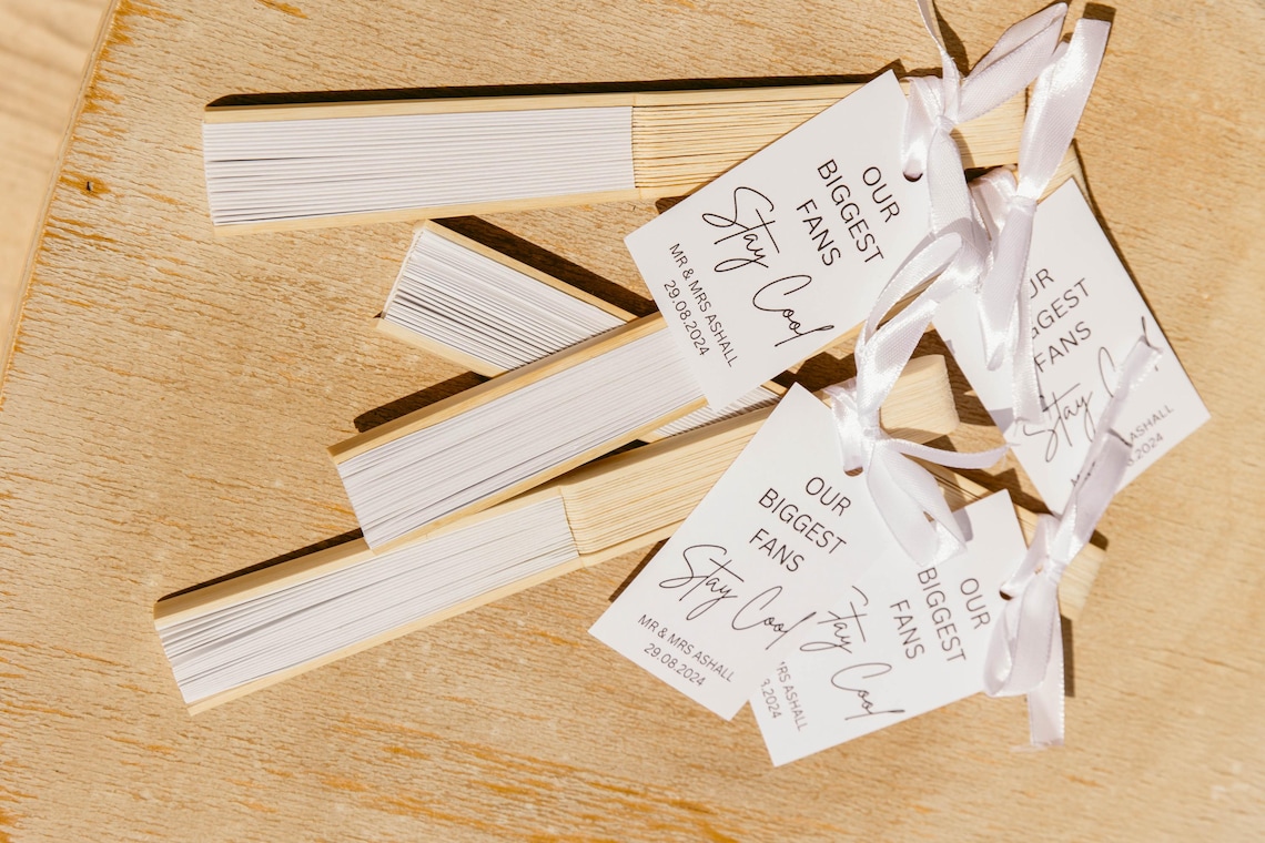 Personalised Wedding Fans - Etsy