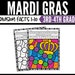 Mardi Gras Division Color by Number Worksheets for 3rd-grade and 4th ...