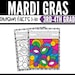 Mardi Gras Division Color by Number Worksheets for 3rd-grade and 4th ...