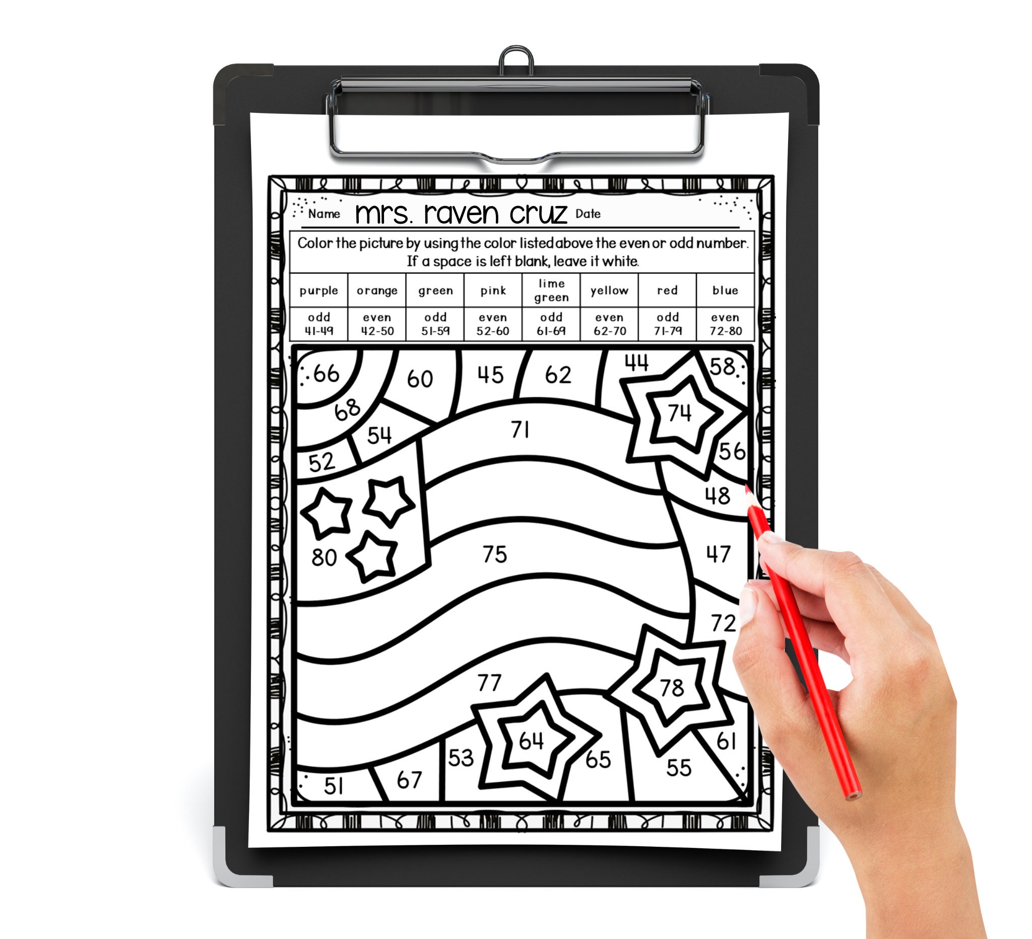 Memorial Day Coloring Pages Odd and Even Numbers Memorial Day ...