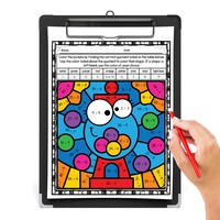 Unicorn Color by Number Multiplication Worksheets 3rd Grade Math ...