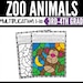 Zoo Animals Multiplication Color by Number Worksheets | 3rd Grade ...