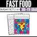 Fast Food Division Color by Number Worksheets | 3rd Grade Division ...