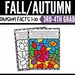 Fall Division Color by Number Worksheets for 3rd Grade and 4th Grade ...