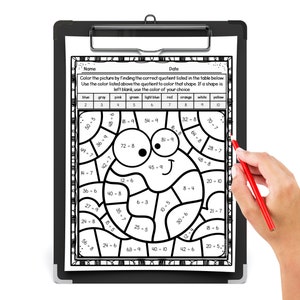 Earth Day Division Color by Number Worksheets for 3rd Grade and 4th ...