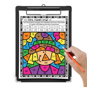 Fall Odd and Even Color by Number for Autumn 3rd Grade and 4th Grade ...