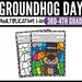Groundhog Day Color by Number Multiplication Worksheets for - Etsy