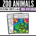 Zoo Animals Division Color by Number Worksheets | 3rd Grade and 4th ...