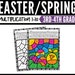 Easter Color by Number Multiplication Worksheets for 3rd Grade and 4th ...