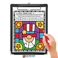 4th of July Coloring Pages Multiplication Fact Practice 3rd Grade and ...