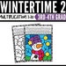 Winter Color by Number Multiplication Worksheets, Winter Classroom Math ...