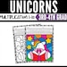 Unicorn Color by Number Multiplication Worksheets 3rd Grade Math ...