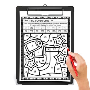 Memorial Day Color by Number: Odd & Even Worksheet (digital Download ...