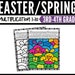 Easter Color by Number Multiplication Worksheets for 3rd Grade and 4th ...