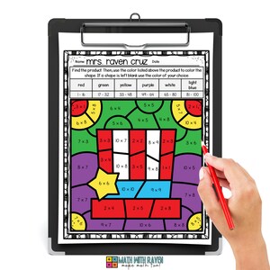 4th of July Coloring Pages Multiplication Fact Practice 3rd Grade and ...