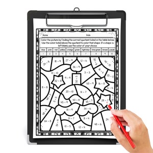 Happy Birthday Division Color by Number Worksheets for 3rd Grade and ...