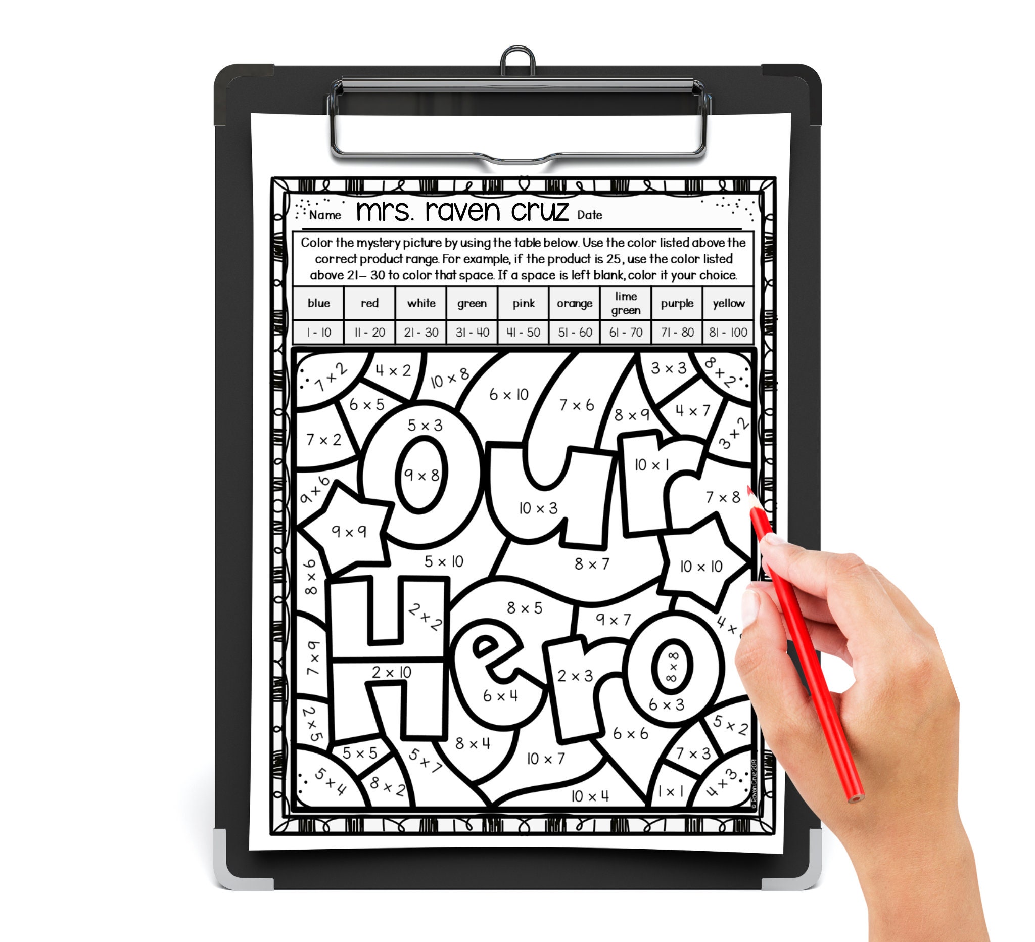 Memorial Day Coloring Pages Multiplication Color by Number Worksheets ...