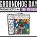 Groundhog Day Division Color by Number Worksheets for 3rd Grade Math ...