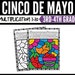 Cinco De Mayo Color by Number Multiplication Worksheets for 3rd Grade ...
