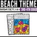 Beach Color by Number Division Worksheets | 3rd-4th Grade (PDF) - Etsy