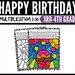 Happy Birthday Multiplication Color by Number Worksheets for 3rd Grade ...