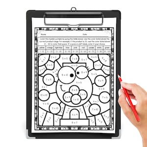 Sweet Treats Multiplication Color by Number Worksheets for 3rd Grade ...