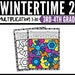 Winter Color by Number Multiplication Worksheets, Winter Classroom Math ...