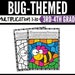 Bugs Color by Number Multiplication Worksheets for 3rd Grade and 4th ...