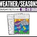 Weather and Seasons Division Color by Number Worksheets 3rd Grade and ...