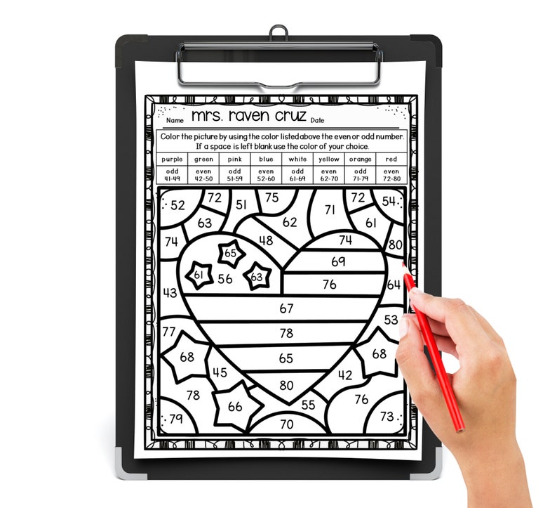 Memorial Day Color by Number: Odd & Even Worksheet (digital Download ...