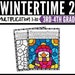Winter Color by Number Multiplication Worksheets Winter - Etsy