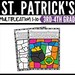 St Patrick's Day Color by Number Leprechaun Pot of Gold Multiplication ...