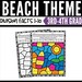Beach Themed Division Color by Number Worksheets for 3rd Grade and 4th ...