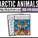 Arctic Animals Multiplication Color by Number Activity for 3rd-grade ...