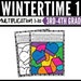 Multiplication Color by Number Worksheets for Winter in 3rd Grade and ...