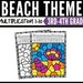 Beach Themed Multiplication Color by Number Worksheets for 3rd Grade ...