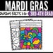 Mardi Gras Division Color by Number Worksheets for 3rd-grade and 4th ...