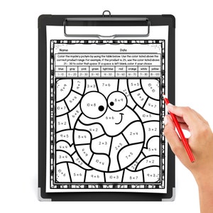 Earth Day Multiplication Color by Number Worksheets for 3rd Grade and ...