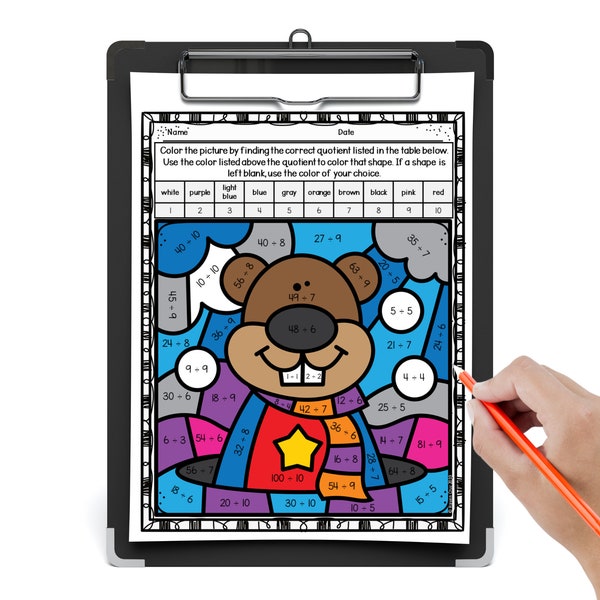 Mardi Gras Color by Number Multiplication Worksheets for 3rd-grade and ...