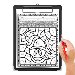 Farm Animals Multiplication Color by Number Worksheets | 3rd Grade Math ...