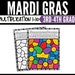 Mardi Gras Color by Number Multiplication Worksheets for 3rd-grade and ...