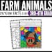 Farm Animals Division Color by Number Worksheets | 3rd Grade Math ...