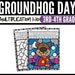 Groundhog Day Color by Number Multiplication Worksheets for - Etsy