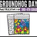 Groundhog Day Color by Number Multiplication Worksheets for - Etsy
