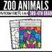 Zoo Animals Division Color by Number Worksheets | 3rd Grade and 4th ...