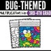 Bugs Color by Number Multiplication Worksheets for 3rd Grade and 4th ...
