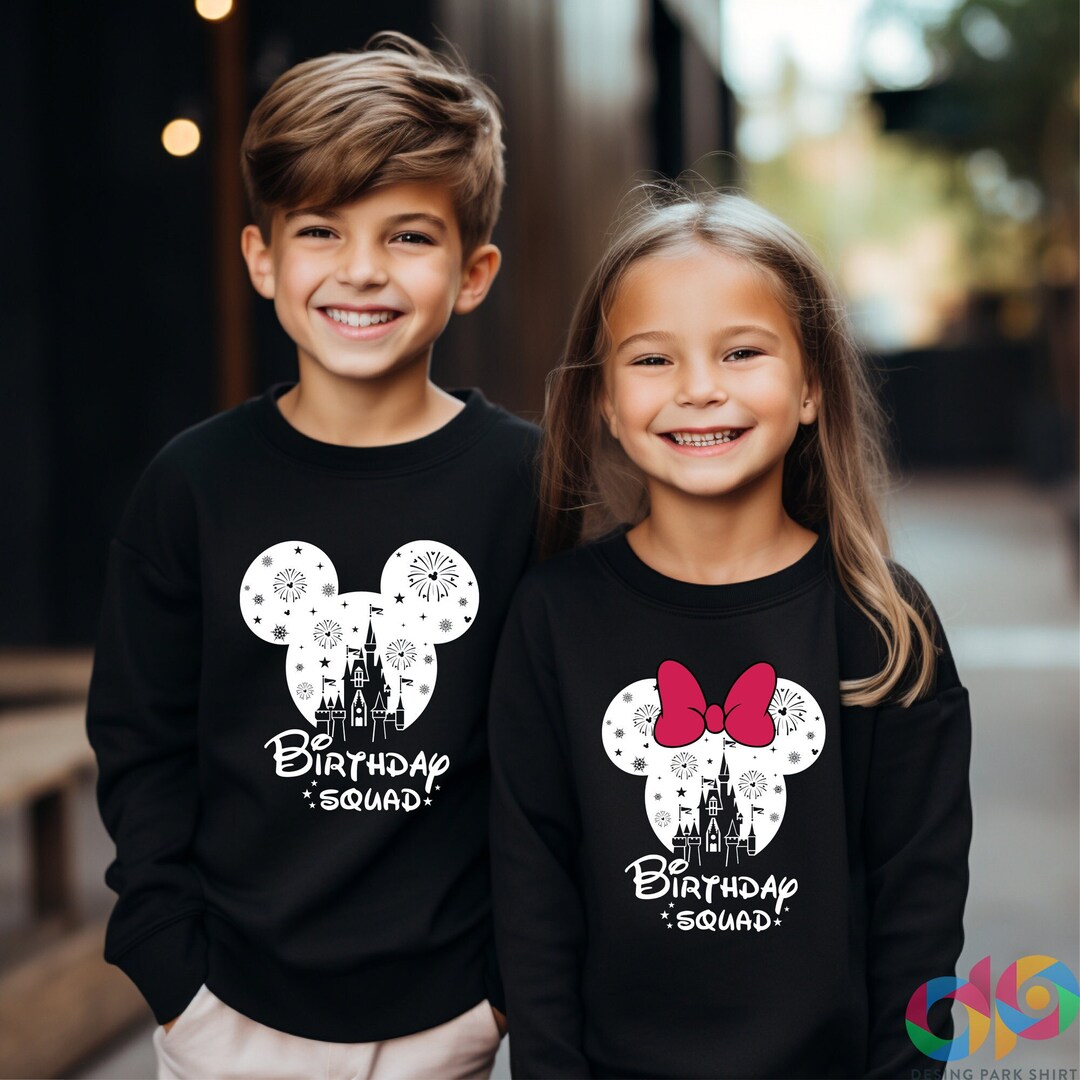 Birthday Squad Sweatshirt, Family Disneyworld Hoodie, Disneyland ...
