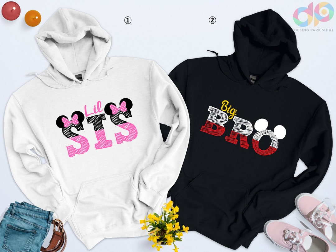 Mickey Mouse Bro, Minnie Mouse Sister Sweatshirt, Bro-sis Matching ...