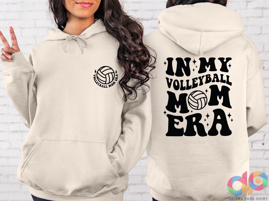 In My Volleyball Mom Era Sweatshirt, Volleyball Mom Hoodie, Volleyball ...